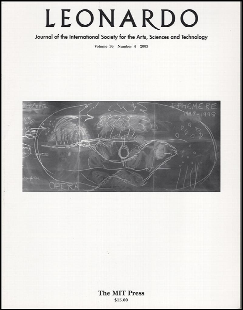 Leonardo: Journal of the International Society for the Arts,Sciences ...