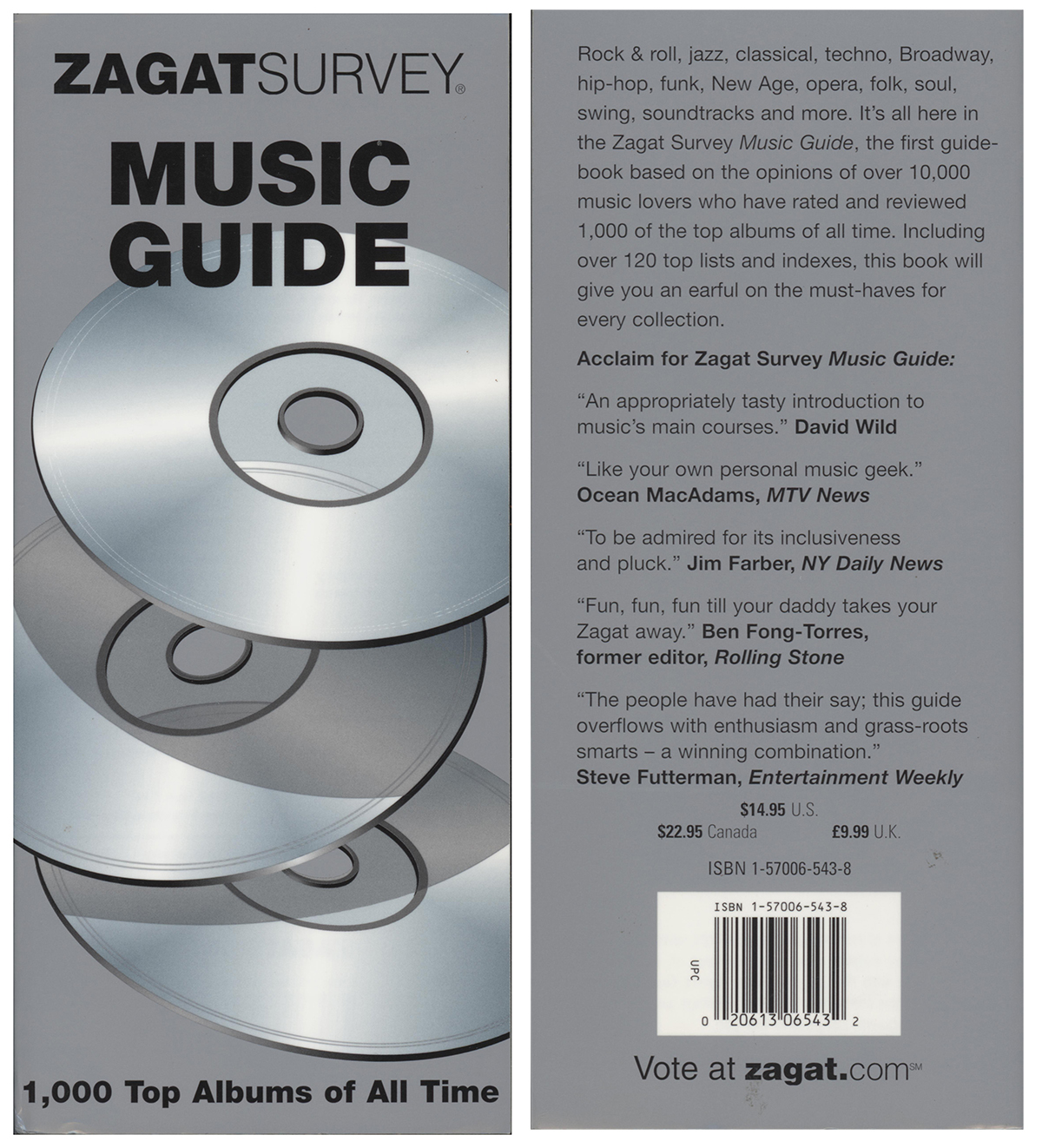Zagat Survey: Music Guide (1000 Top Albums of all Time)
