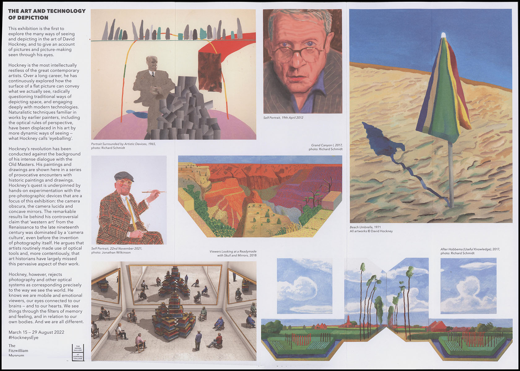David Hockney Ephemera: Gallery handout for Hockney's Eye: The Art and ...